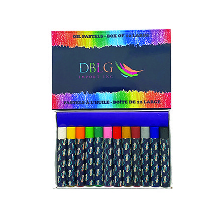 11x70mm Assorted Color Large Oil Pastels - DBLG Import
