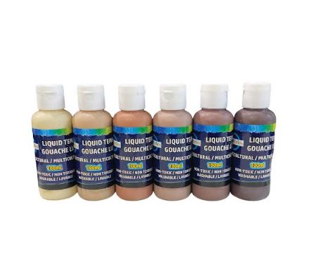 Multicultural Liquid Tempera Paint Set - DBLG Import