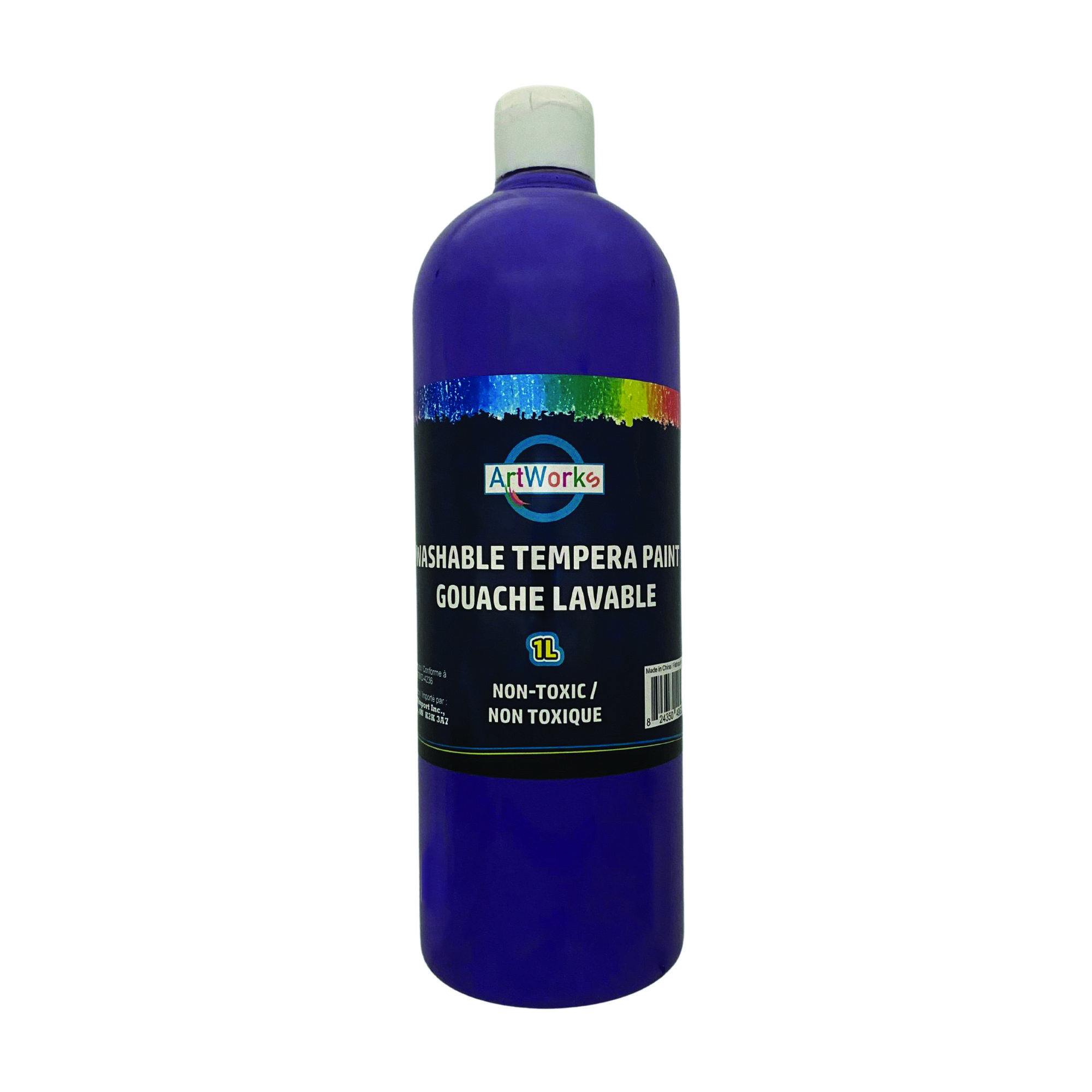 1L purple washable tempera paint - DBLG Import