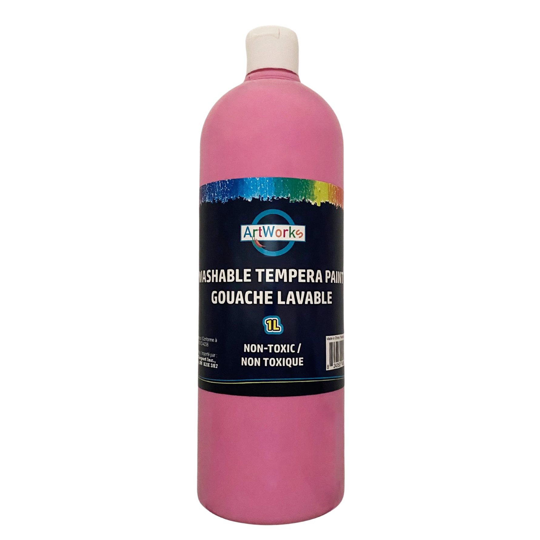1L Bright Pink Washable Tempera Paint - DBLG Import