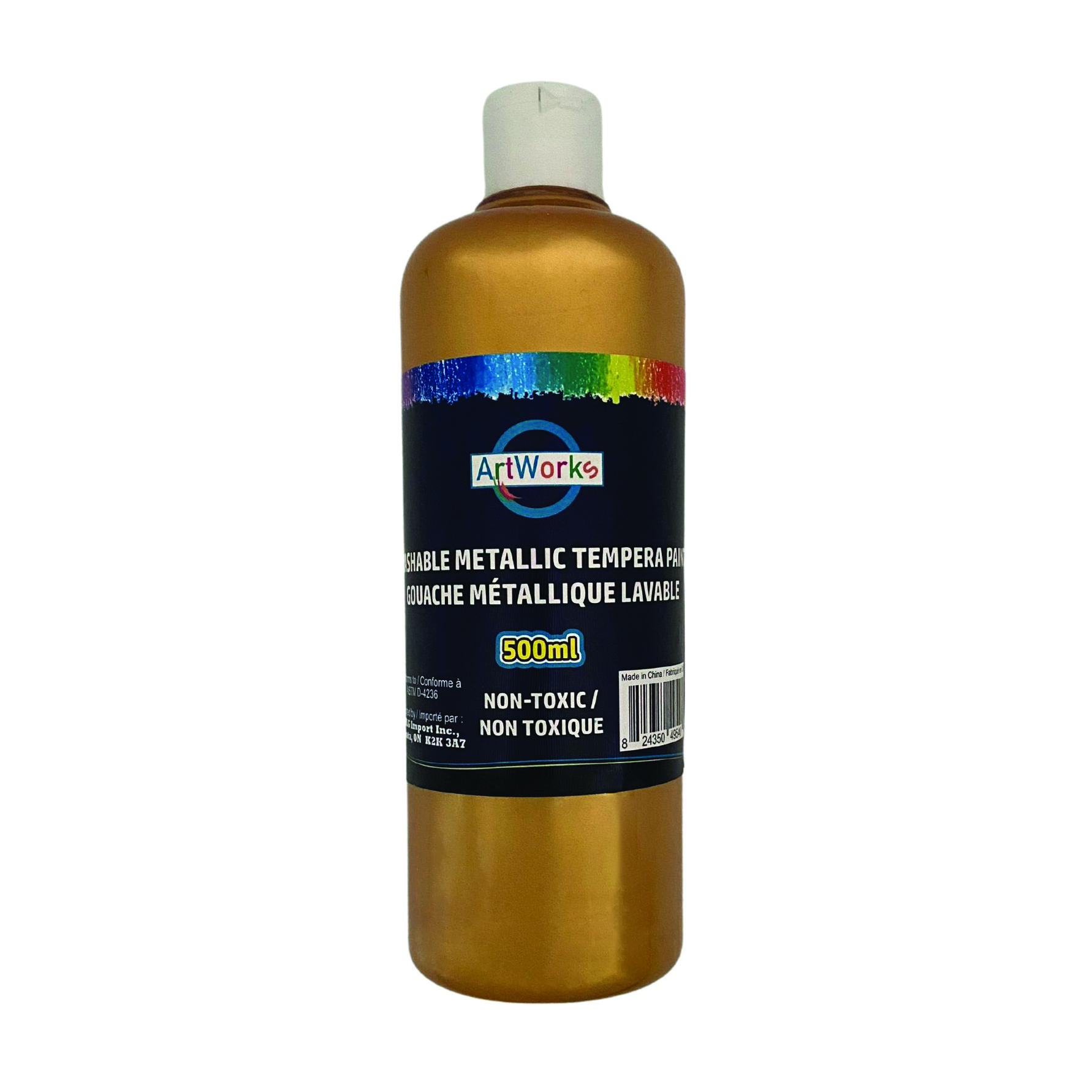 500ml Metallic Gold Washable Tempera Paint - DBLG Import