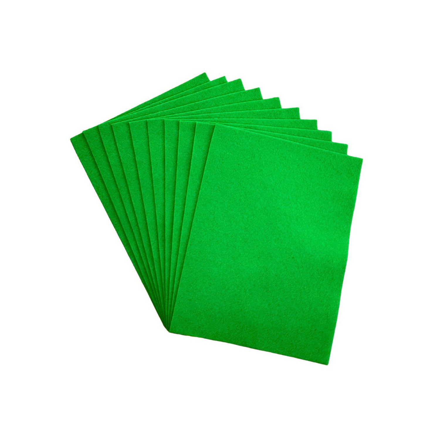 9" x 12" Bright Green Felt Sheets - DBLG Import