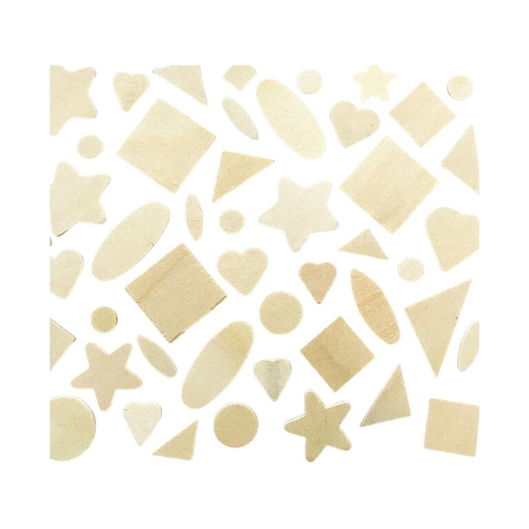 Small Natural Color Assorted Wood Shapes - DBLG Import